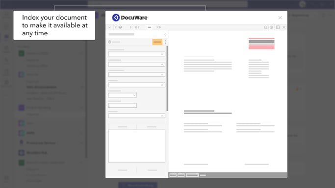 New interface: DocuWare Connect to Teams