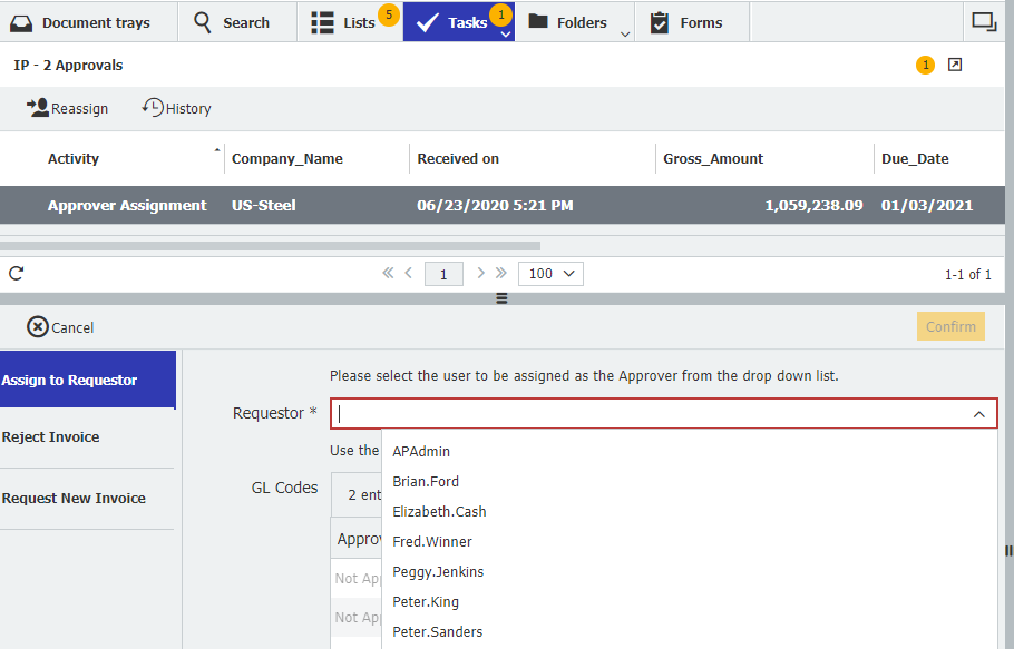 How does the requestor approval work?