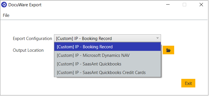 How are data exports (booking records) created and downloaded?