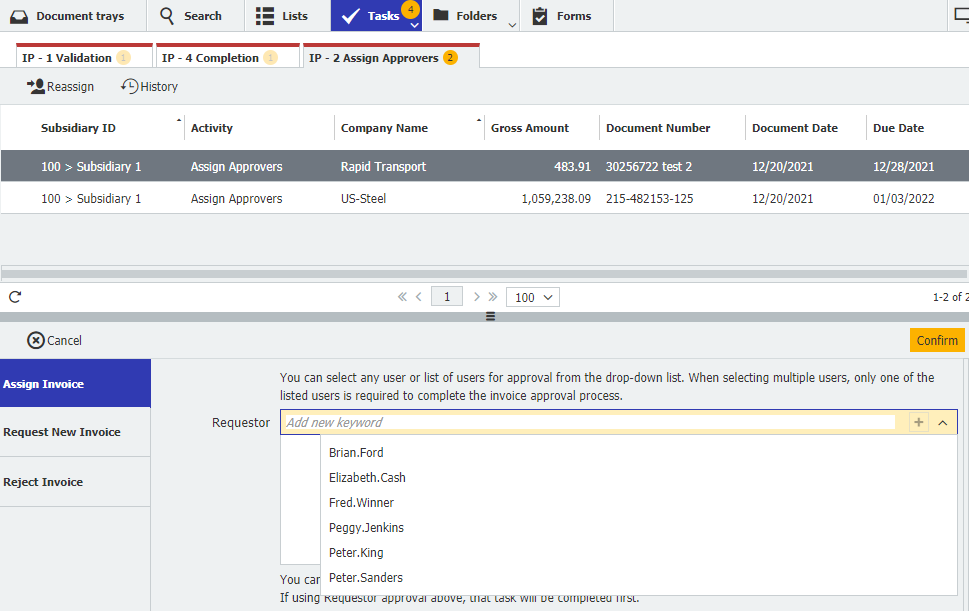 How does the requestor approval work?