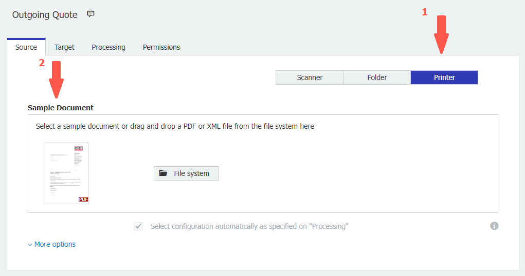Archiving documents by print command: How to set up DocuWare Printer