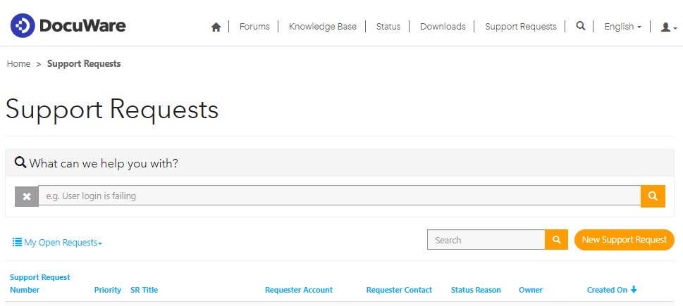 How to: Open a support request