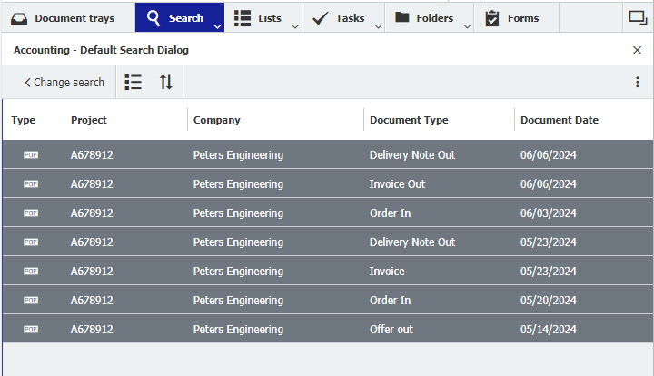 All at once: send or print multiple documents
