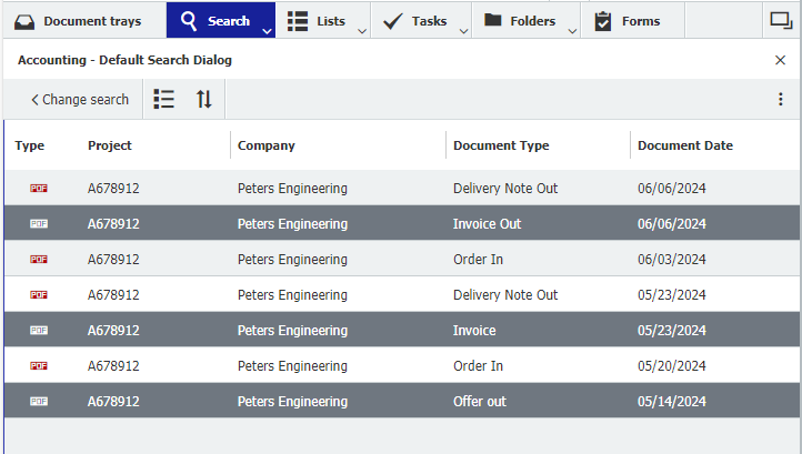 All at once: send or print multiple documents
