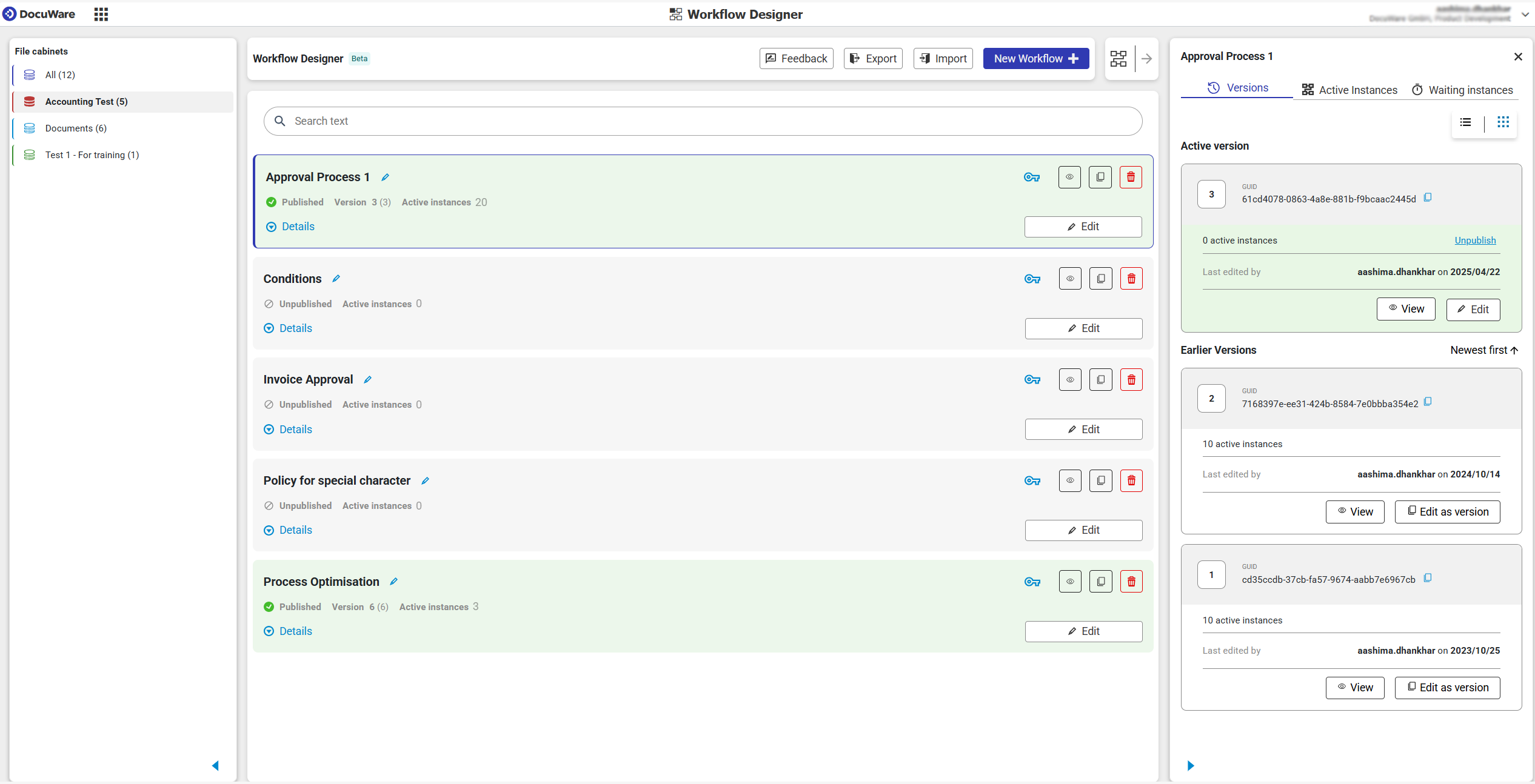 BETA for web-based Workflow Designer