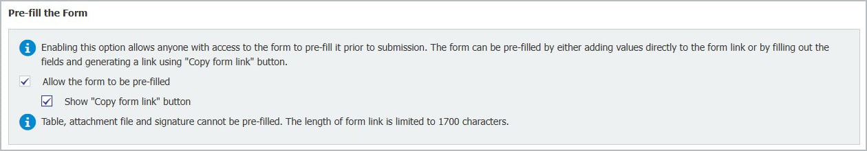New: Pre-fill forms – individually or with workflow data