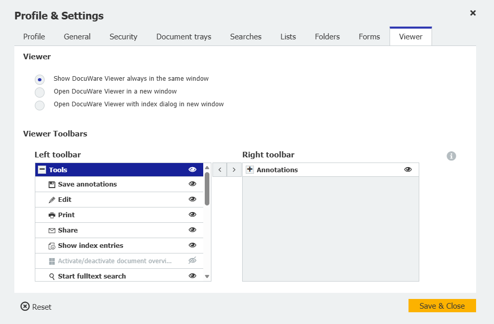 Everything at a glance: Tips and tools in the DocuWare Viewer