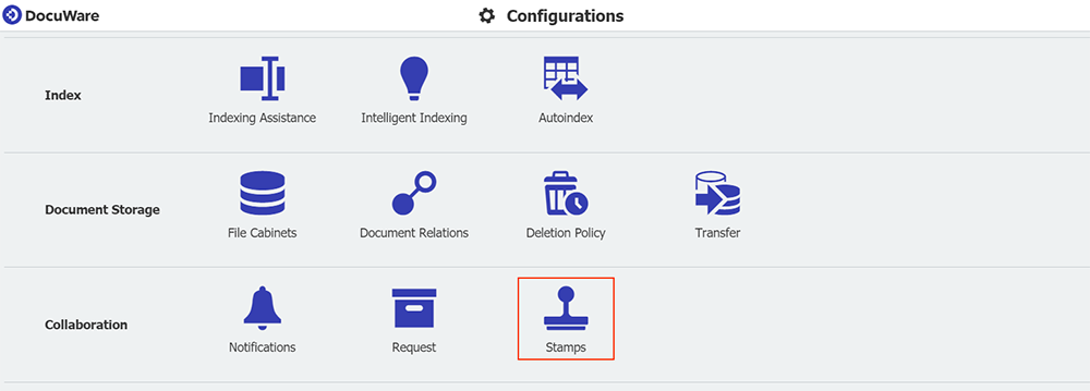 Stamps with fixed select lists - for error-free indexing