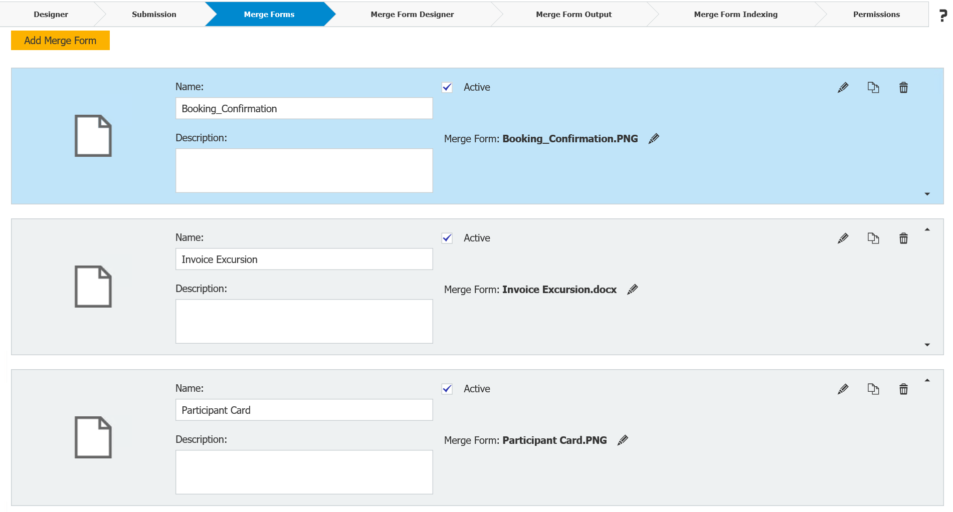 Filling Out Multiple Forms at Once