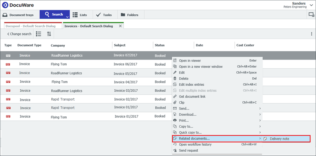 Access related documents with ease