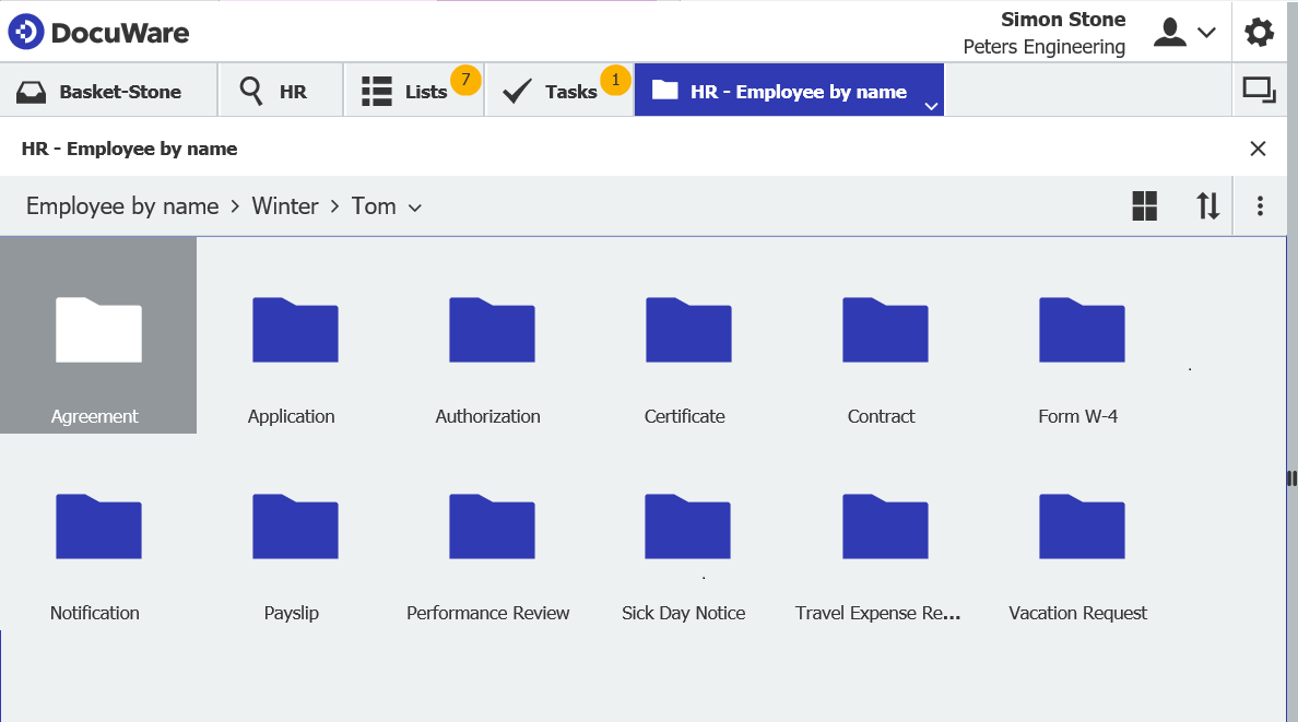 Many Options for Searching HR Documents