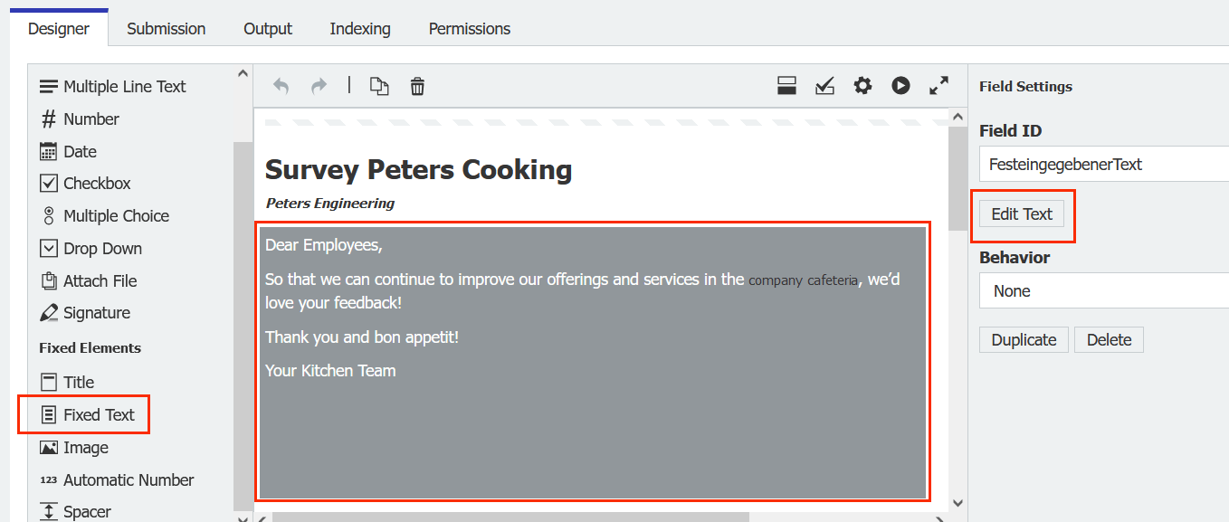 How to create an online survey form