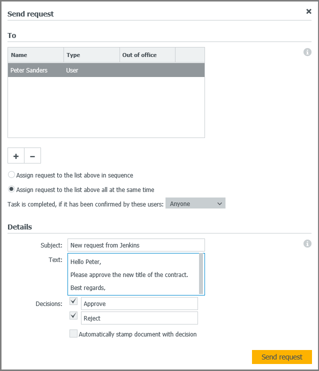 A Request for Quick Decisions