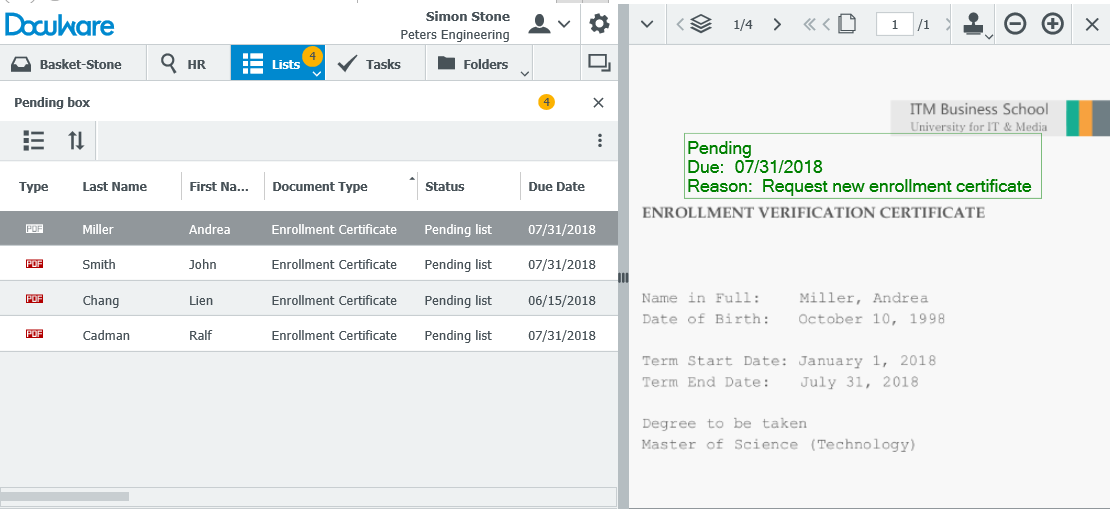 Don’t Miss Another Deadline – Automatic Pending Lists and Reminders
