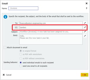 Routing Email to Multiple Addresses in Workflow