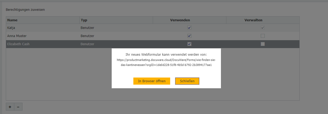 Umfrage-Formular verteilen – auch an externe Anwender