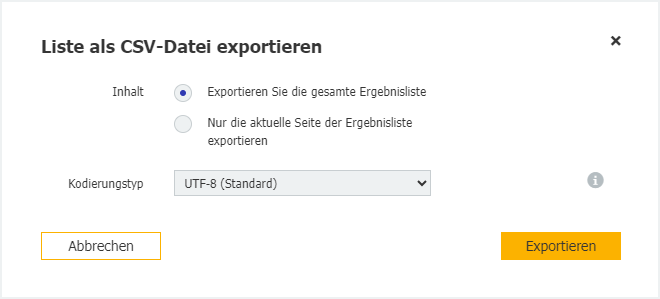Tipp: Daten aus Ergebnisliste weiterverwenden